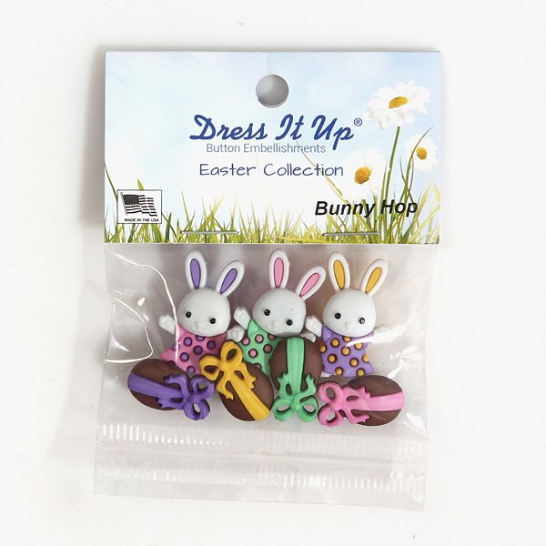 엔조이퀼트 [제시제임스] 장식단추 드레스잇업 - 1299(BUNNY HOP)